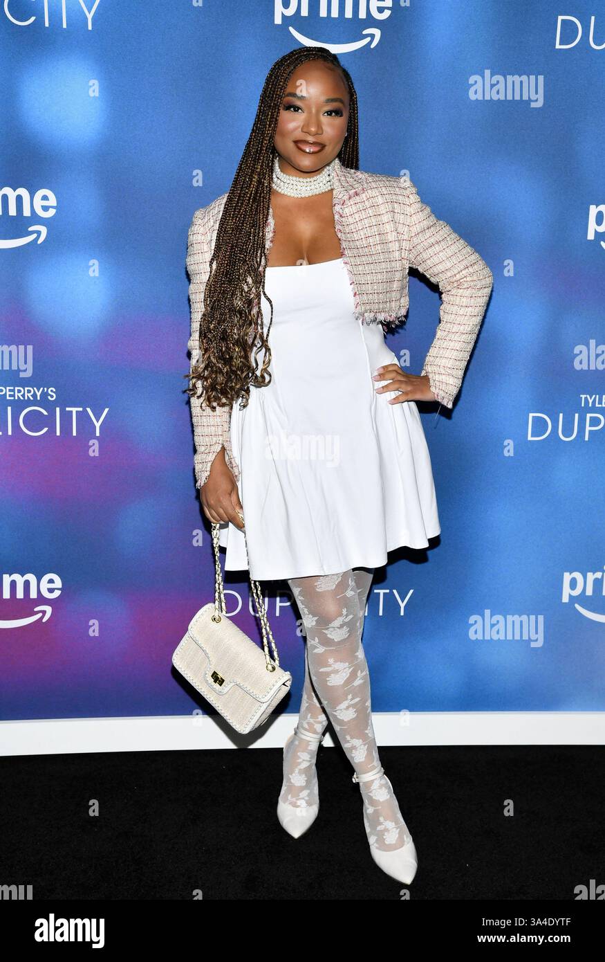 Hikari Fleurr attends the premiere of "Tyler Perry's Duplicity" at the ...