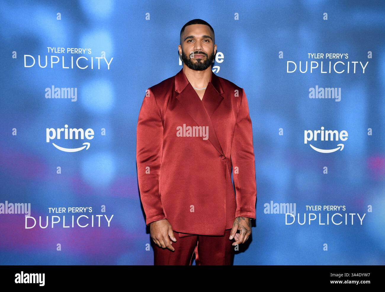 Tyler Lepley attends the premiere of "Tyler Perry's Duplicity" at the ...
