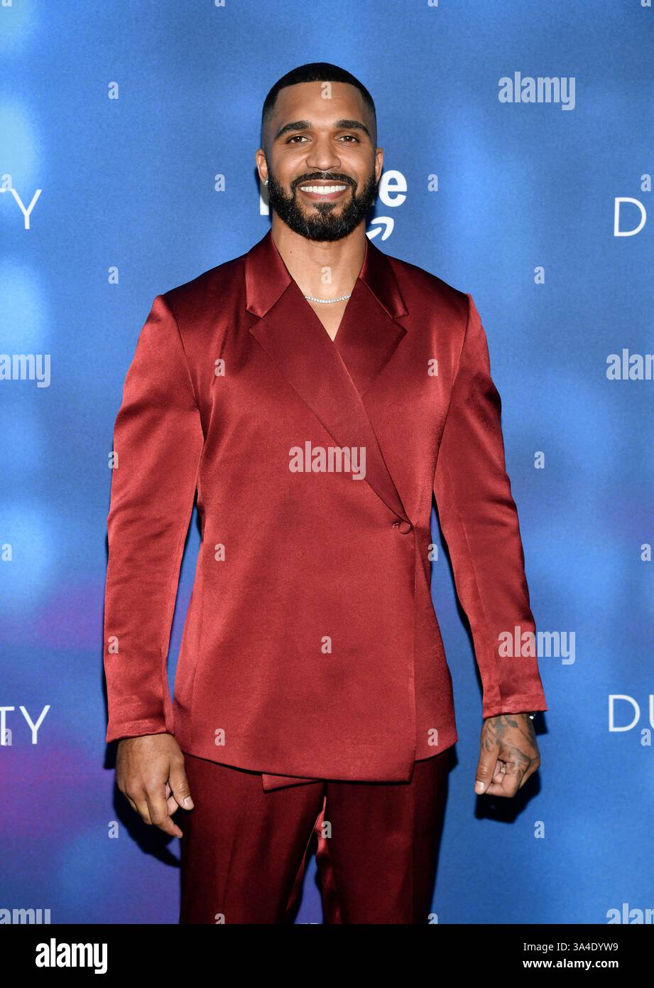 Tyler Lepley attends the premiere of "Tyler Perry's Duplicity" at the ...