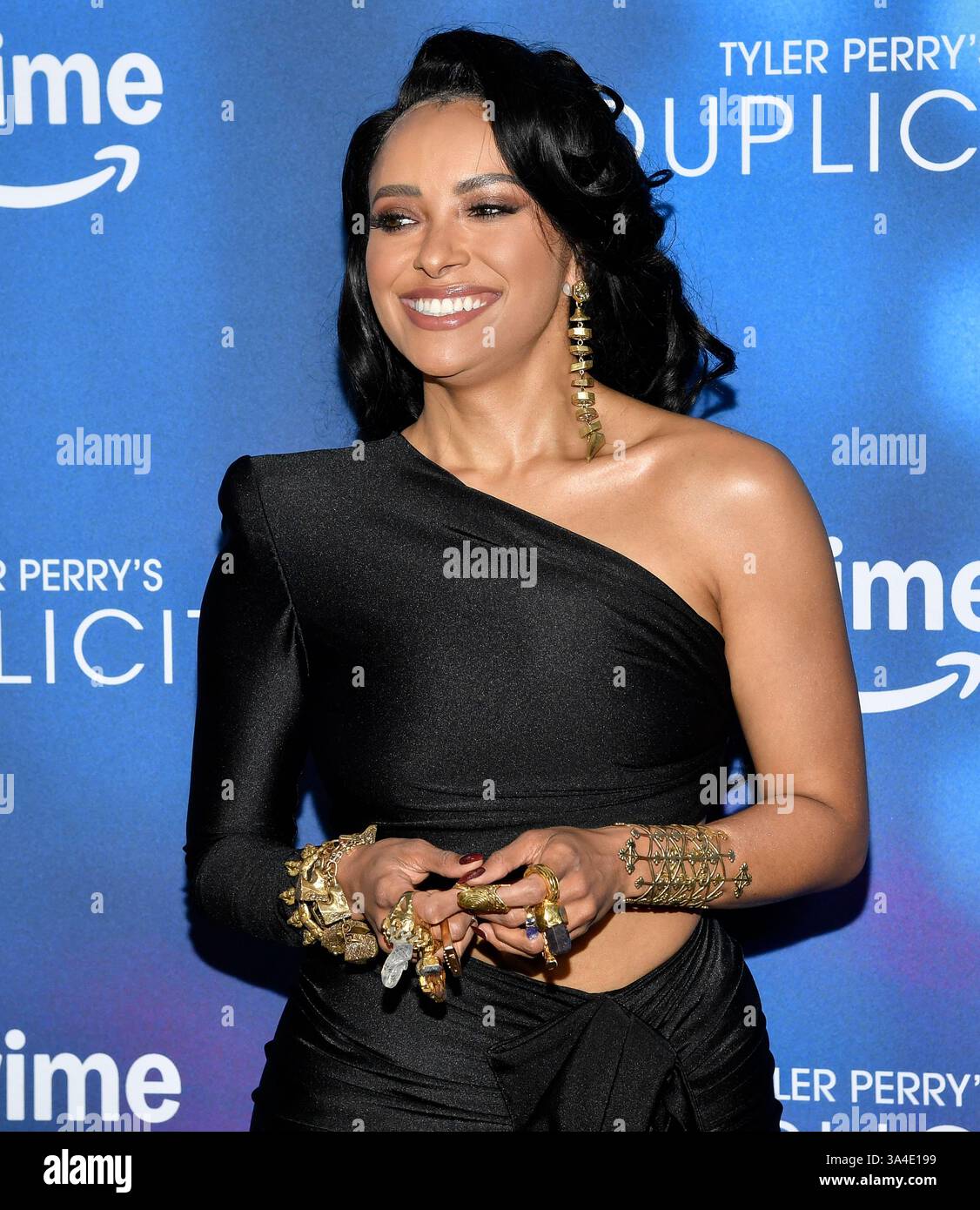Kat Graham attends the premiere of "Tyler Perry's Duplicity" at the ...