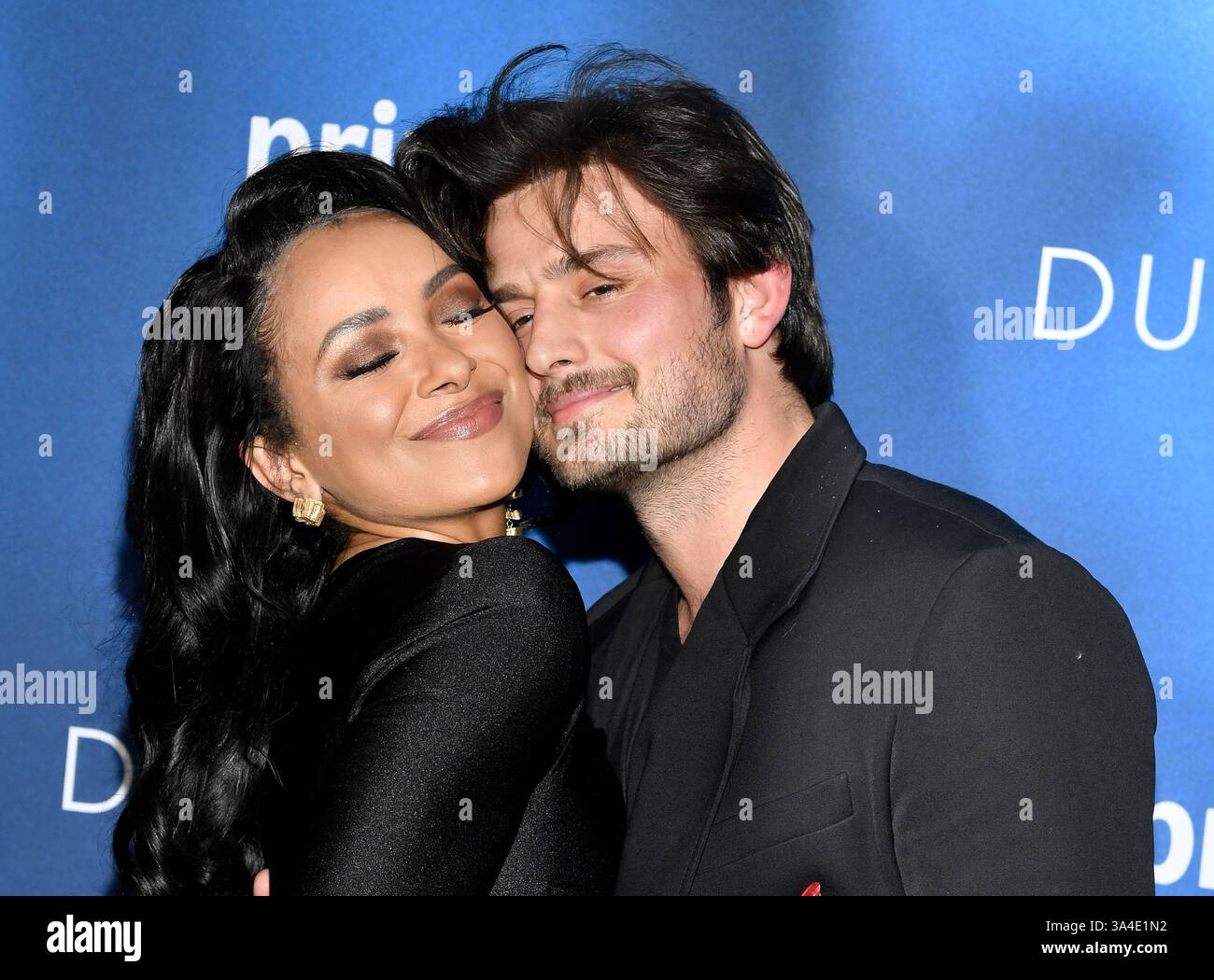 Kat Graham, left, and husband Bryant Wood attend the premiere of "Tyler ...