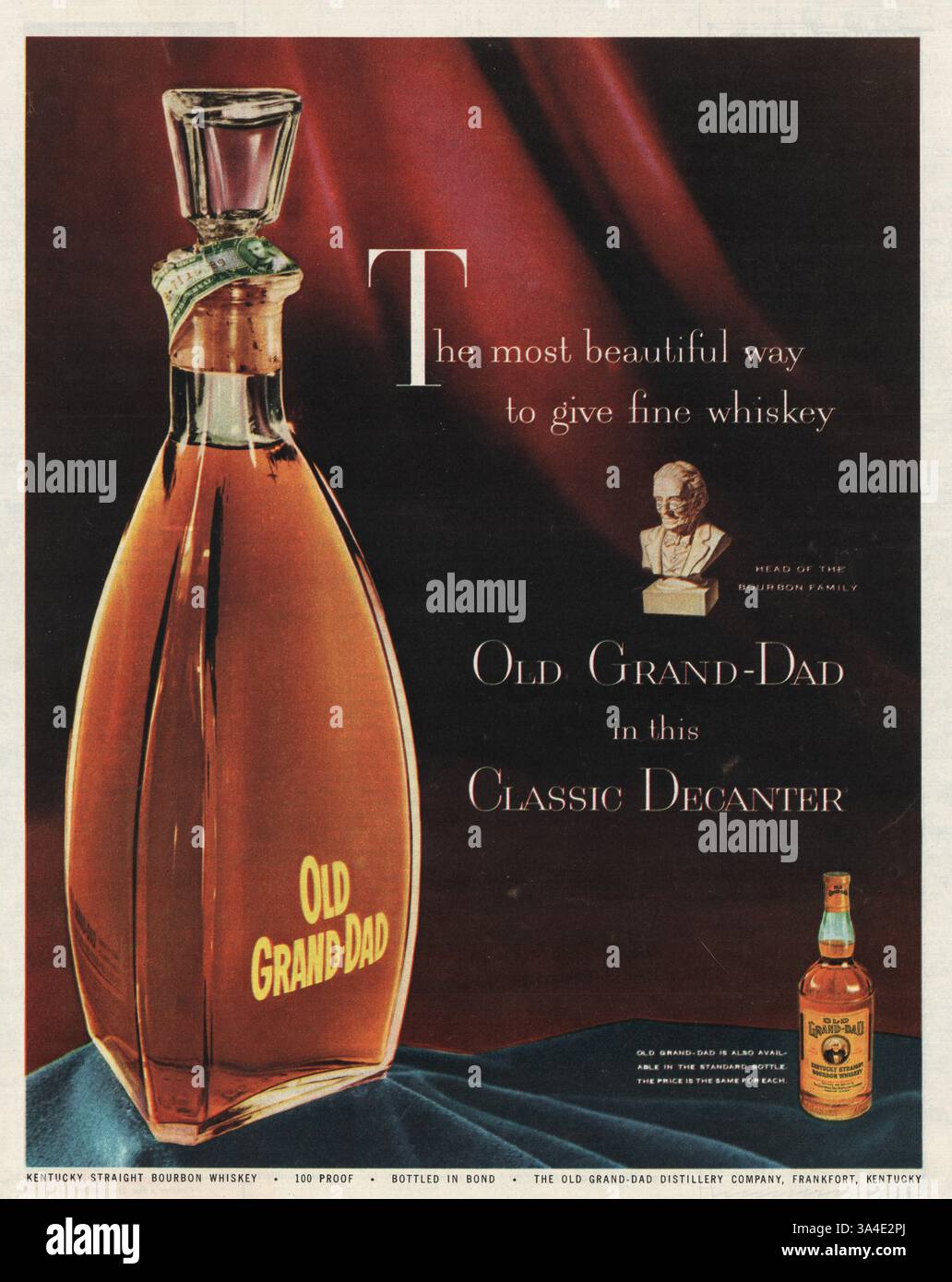 1953 u s magazine old grand dad whiskey advert hi-res stock photography ...