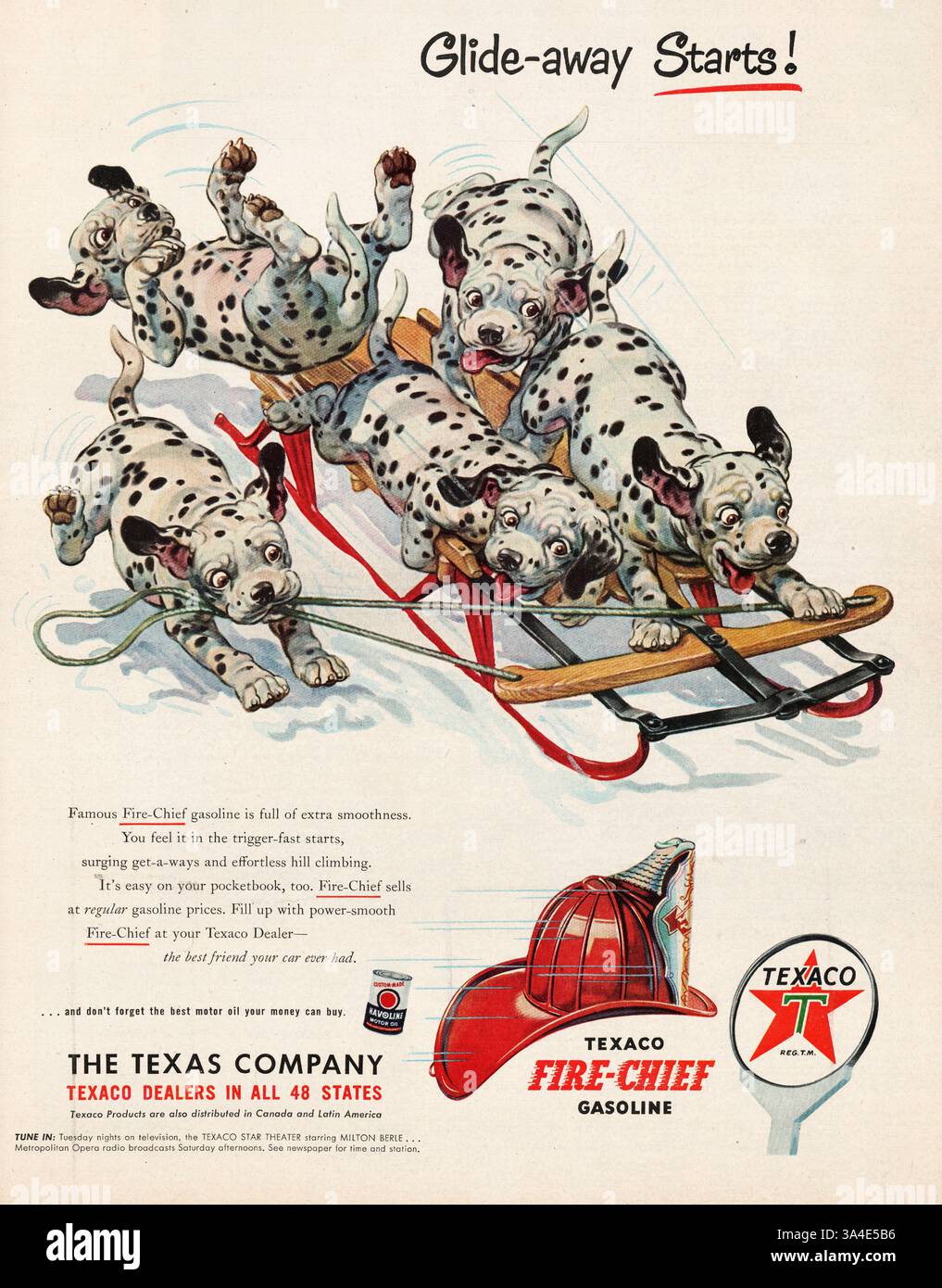 1953 u s magazine fire chief gasoline advert hi-res stock photography ...