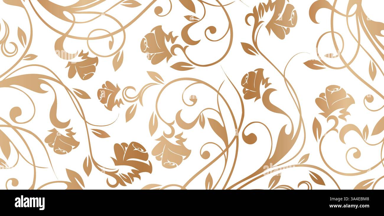 Decorative arrangement flowers antique Stock Vector Images - Alamy