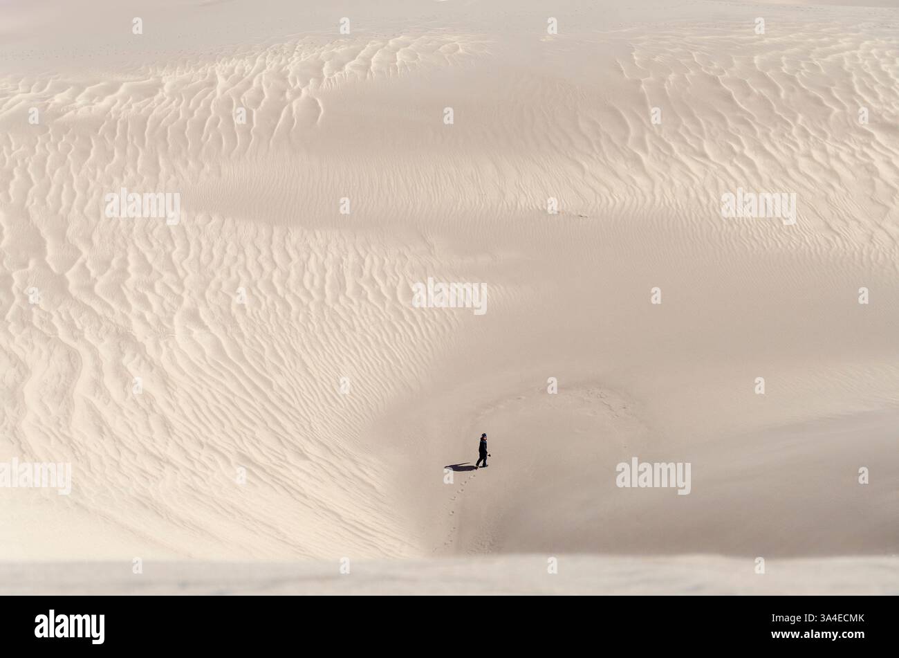Figure in the sand Stock Photo - Alamy