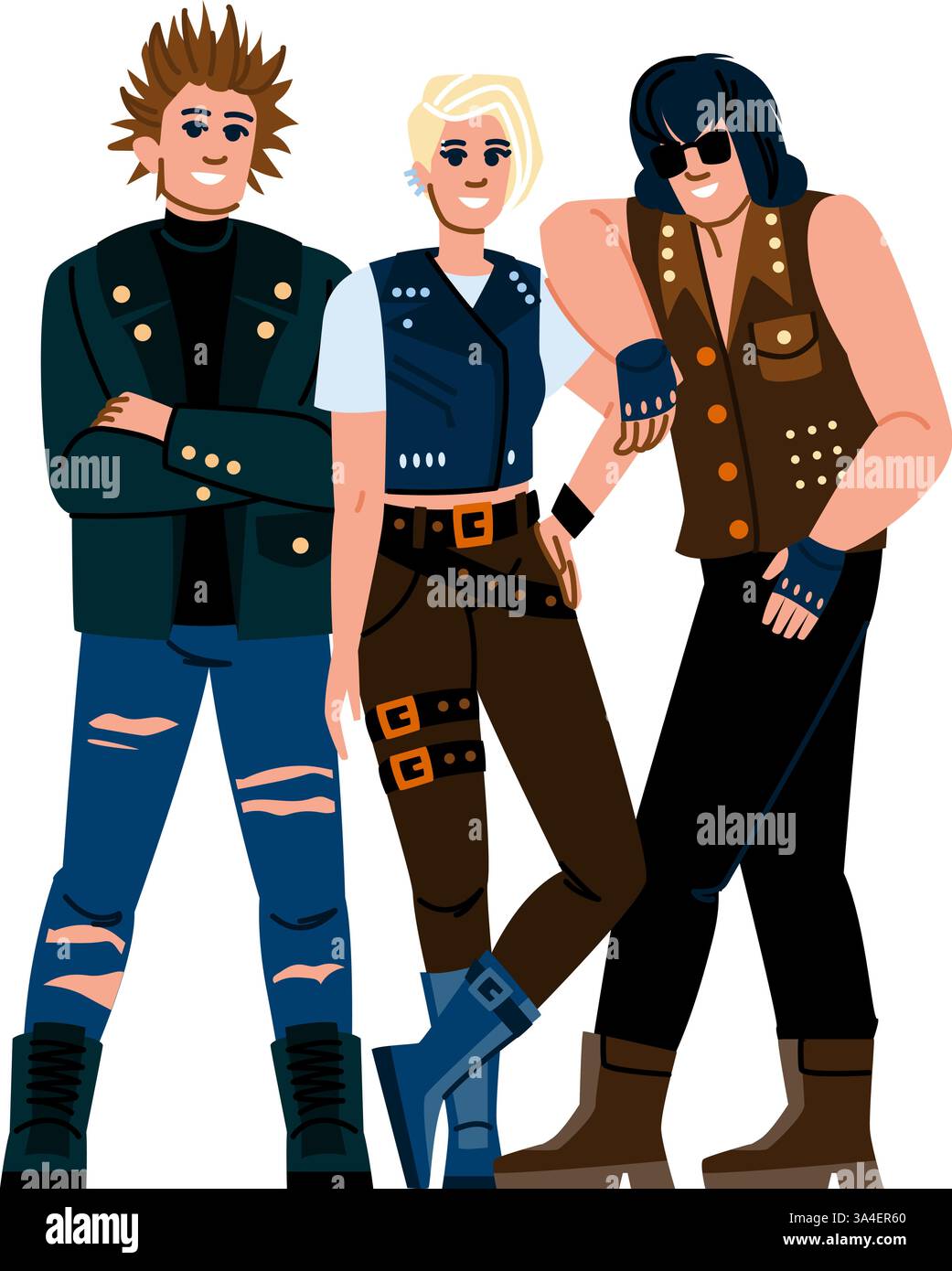 diy punk band vector Stock Vector Image & Art - Alamy