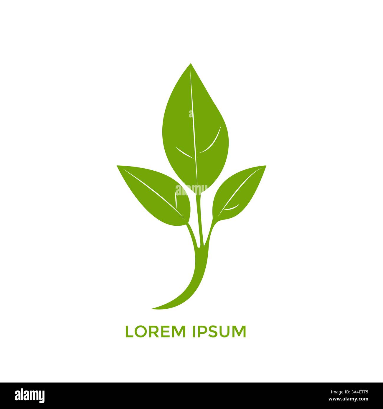 Sprout Logo Isolated White background. Vector Illustration Stock Vector ...