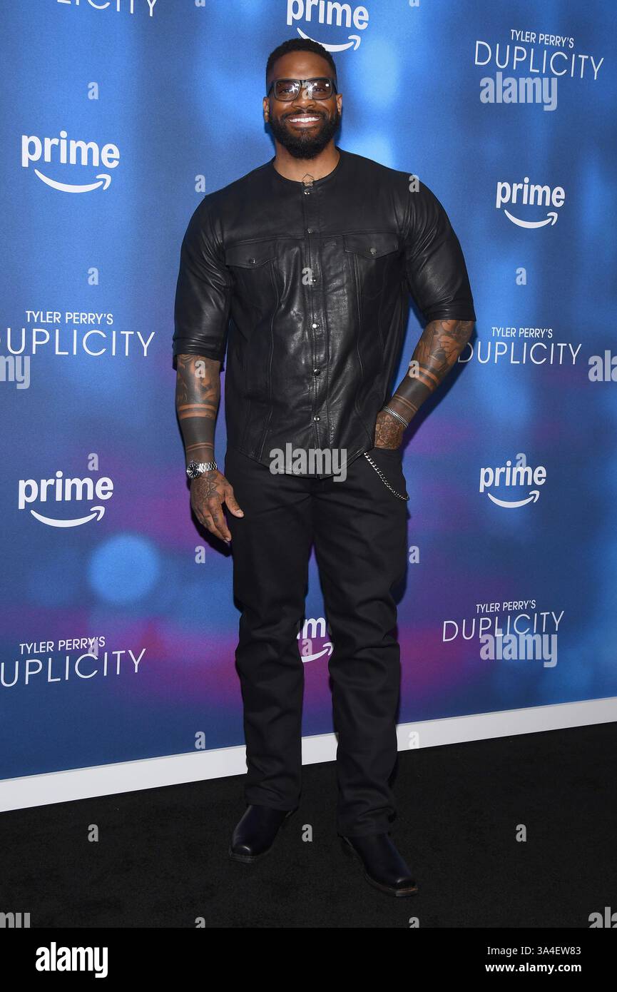 New York, USA. 18th Mar, 2025. Joshua Adeyeye attends Tyler Perry's ...