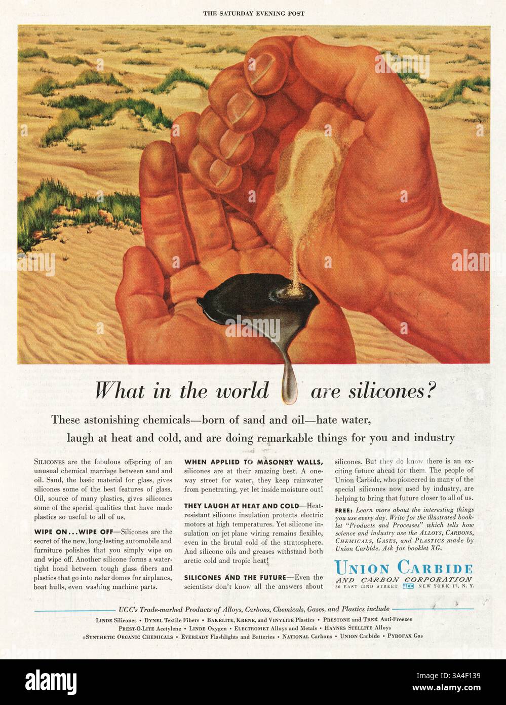 1953 u s magazine union carbide advert hi-res stock photography and ...