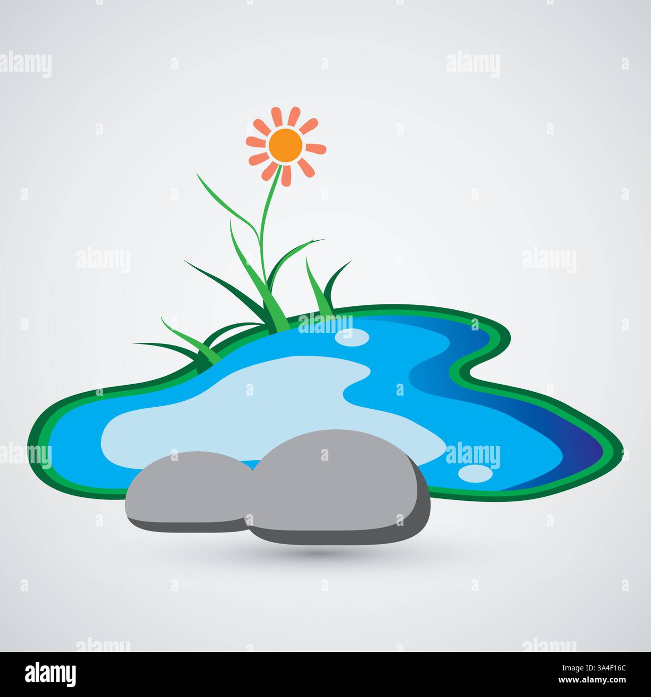 Natural view reed grass Stock Vector Images - Alamy