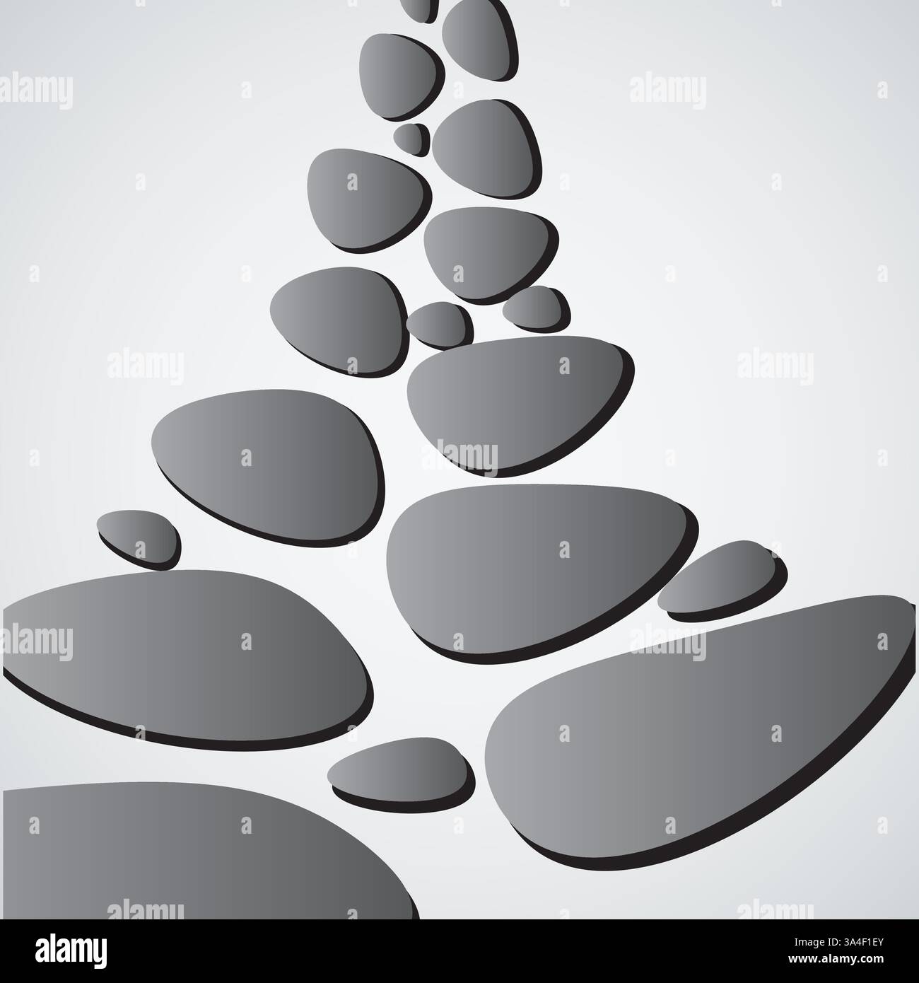 Gravel path pathway Stock Vector Images - Alamy