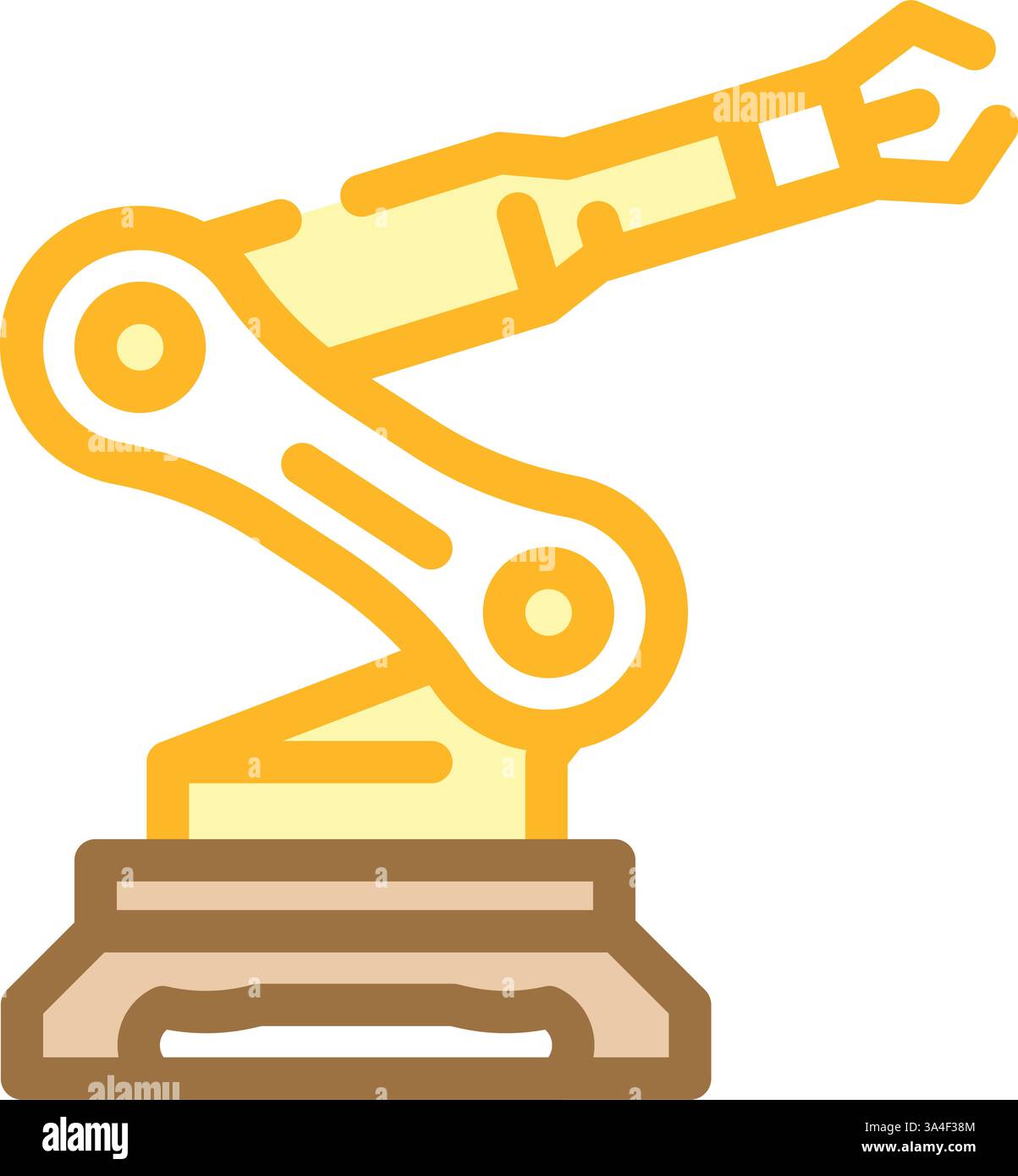 robotic arm ai integration color icon vector illustration Stock Vector ...
