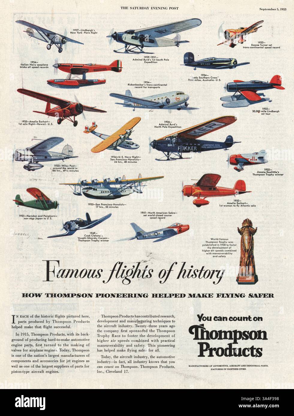 1953 u s magazine thompson products advert hi-res stock photography and ...