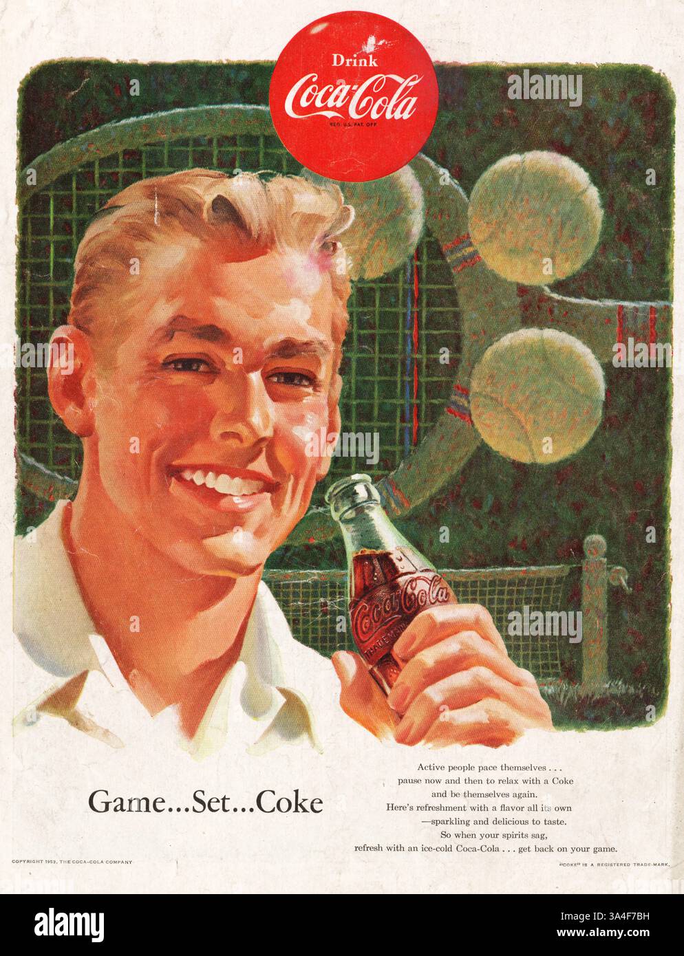 1953 u s magazine coca cola advert hi-res stock photography and images ...