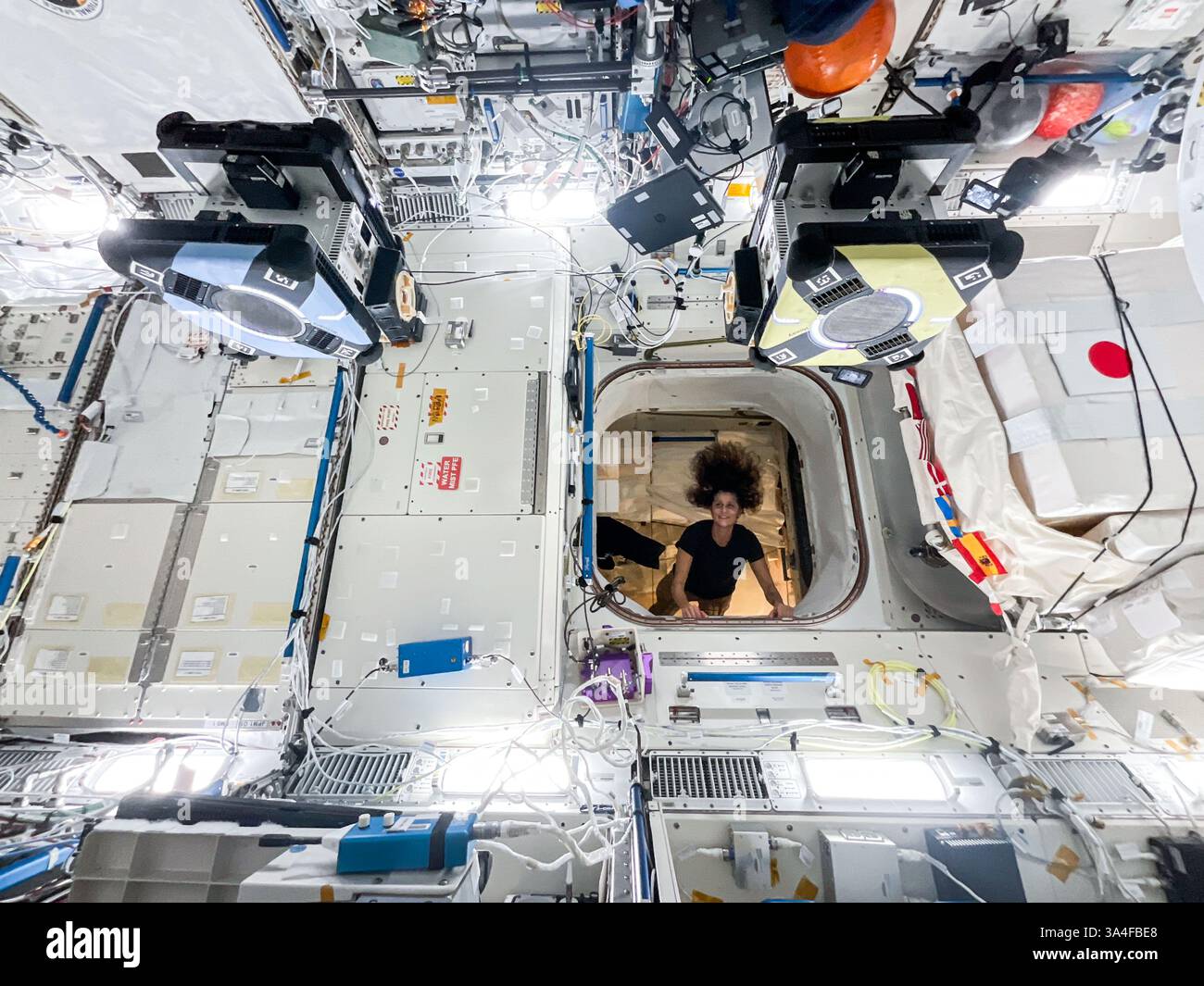 Earth Atmosphere. 12th Aug, 2024. NASA astronaut Suni Williams observes ...