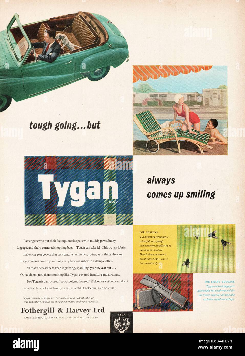 1953 u s magazine tygan fabrics advert hi-res stock photography and ...