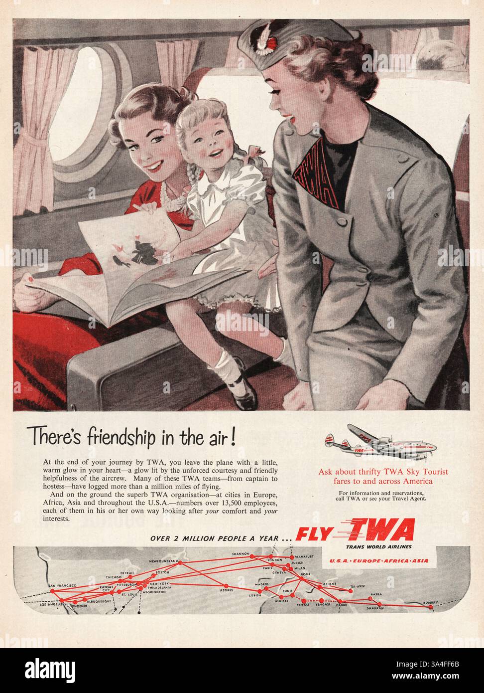 1953 uk magazine twa advert hi-res stock photography and images - Alamy