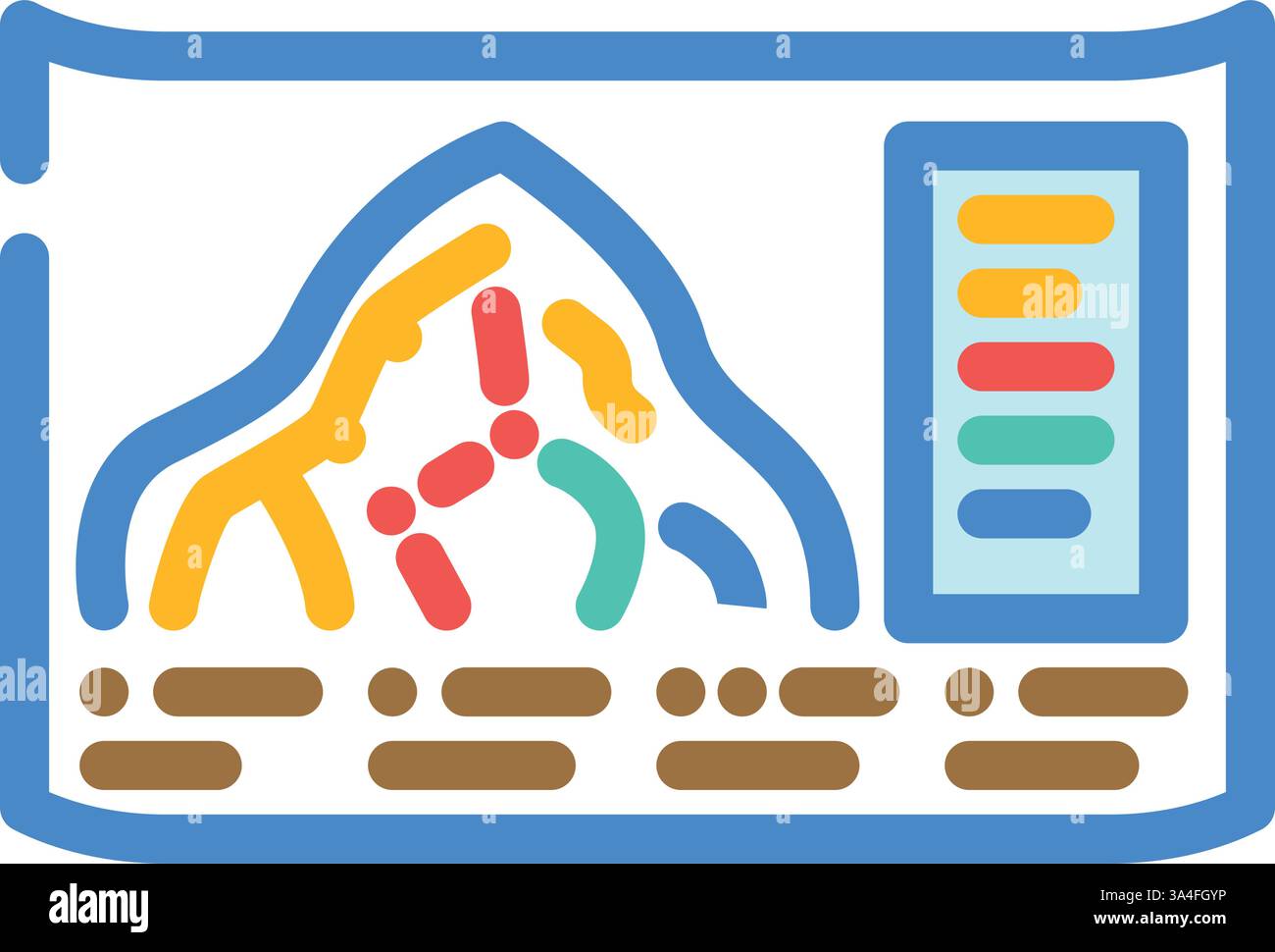 Ski resort piste map Stock Vector Images - Alamy