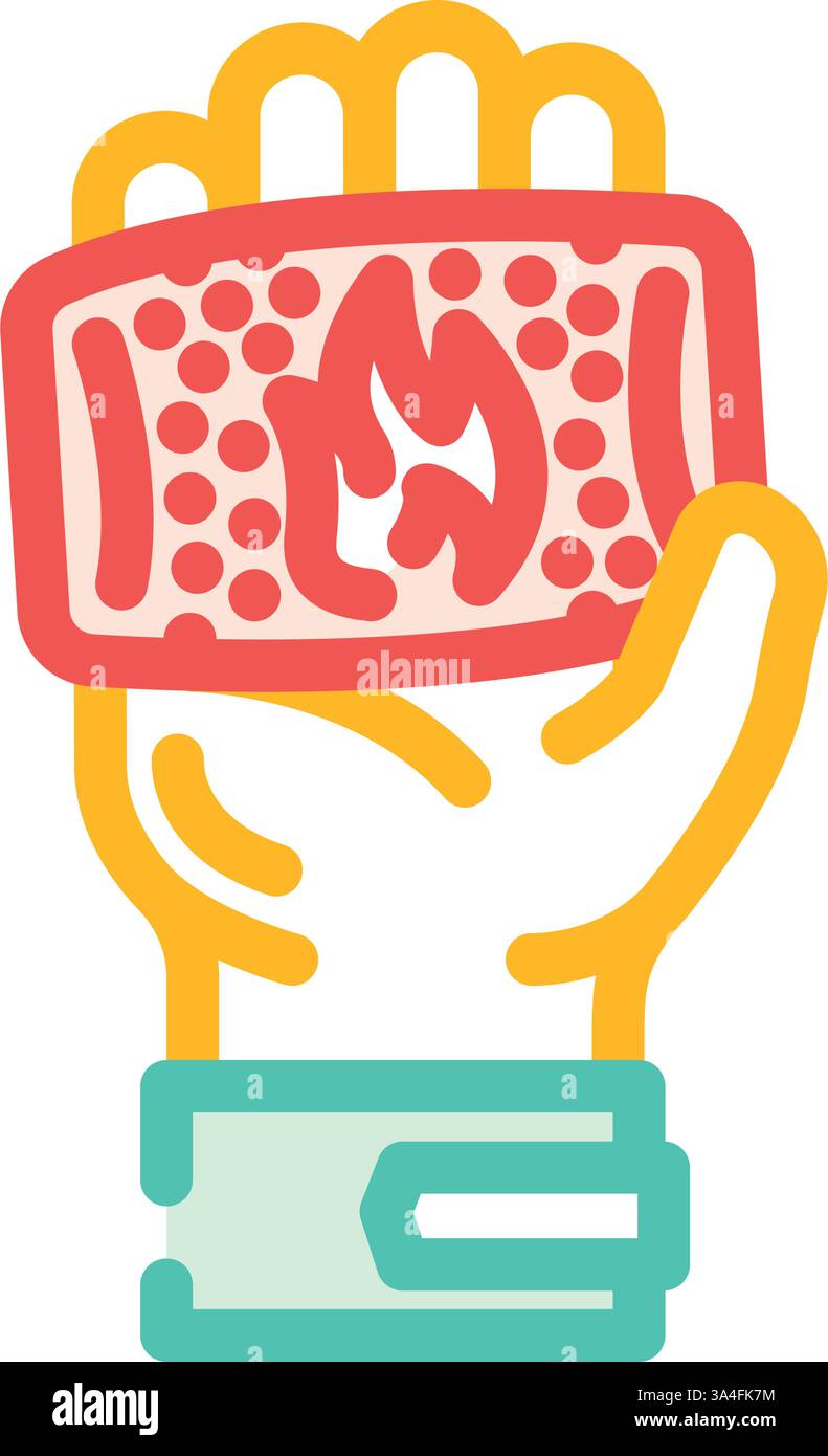 hand warmer ski resort color icon vector illustration Stock Vector ...