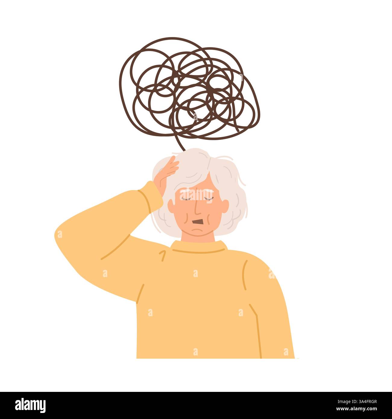 Mental memory lost Stock Vector Images - Alamy