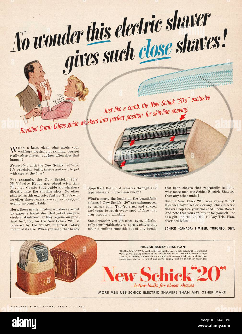 Ad electric razor hi-res stock photography and images - Alamy