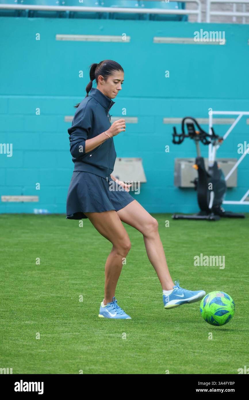 MIAMI GARDENS, FLORIDA - MARCH 18: Olga Danilovi? on Day 1 of the Miami ...