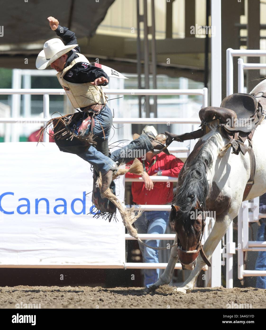 July 7, 2014 - Calgary, AB, Canada - Heith DeMoss from Heflin LA exits ...