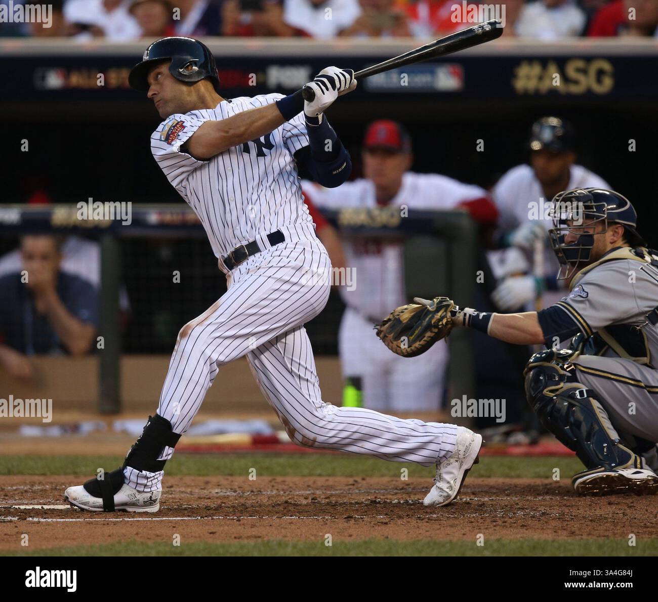 July 15, 2014 - Minneapolis, MN, USA - Derek Jeter of the New York ...