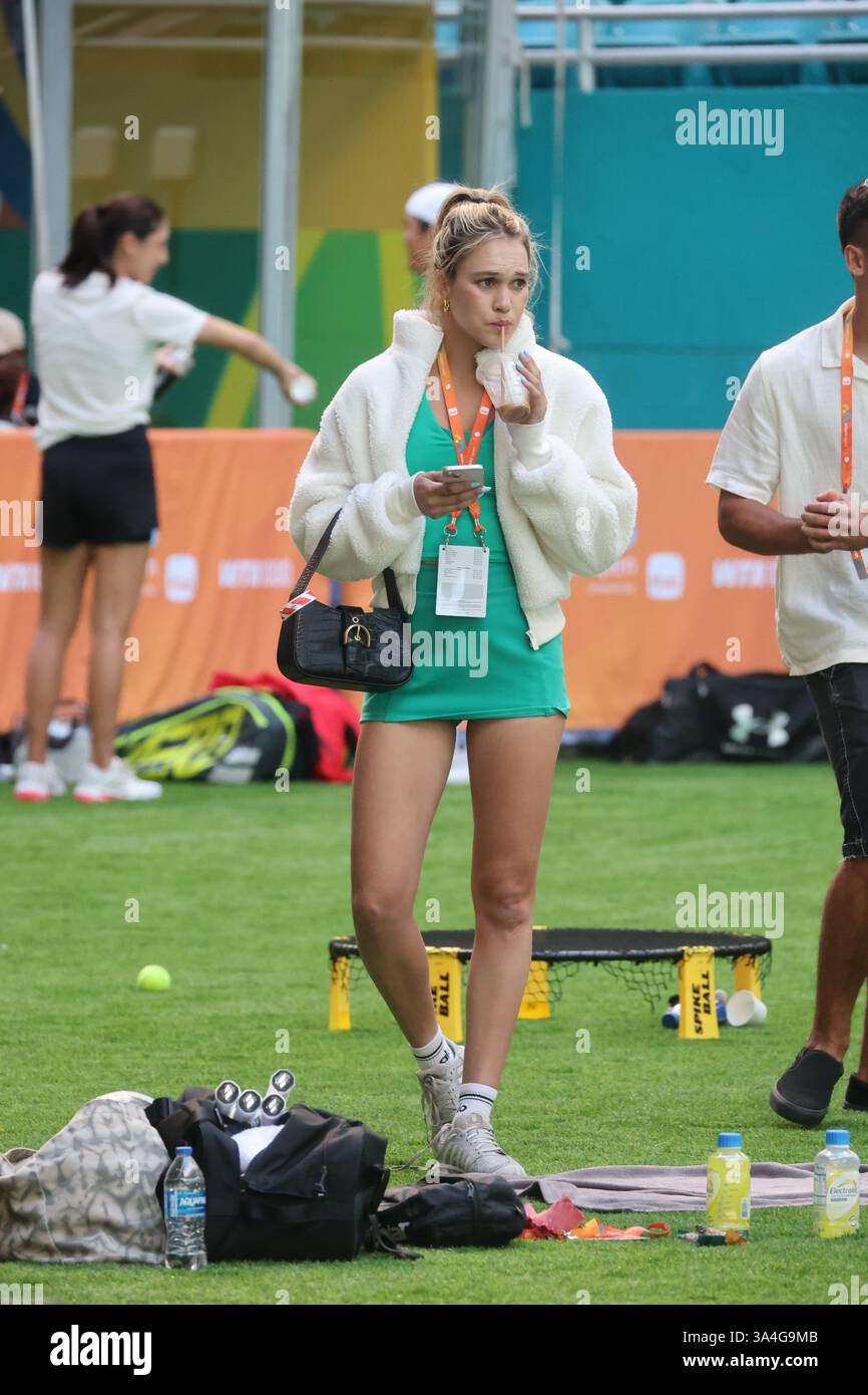 MIAMI GARDENS, FLORIDA - MARCH 18: Dominique Schaefer on Day 1 of the ...