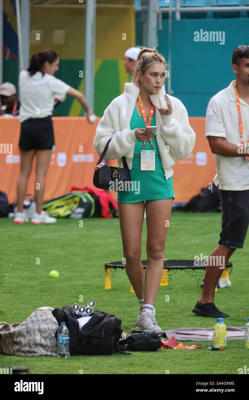 MIAMI GARDENS, FLORIDA - MARCH 18: Dominique Schaefer on Day 1 of the ...