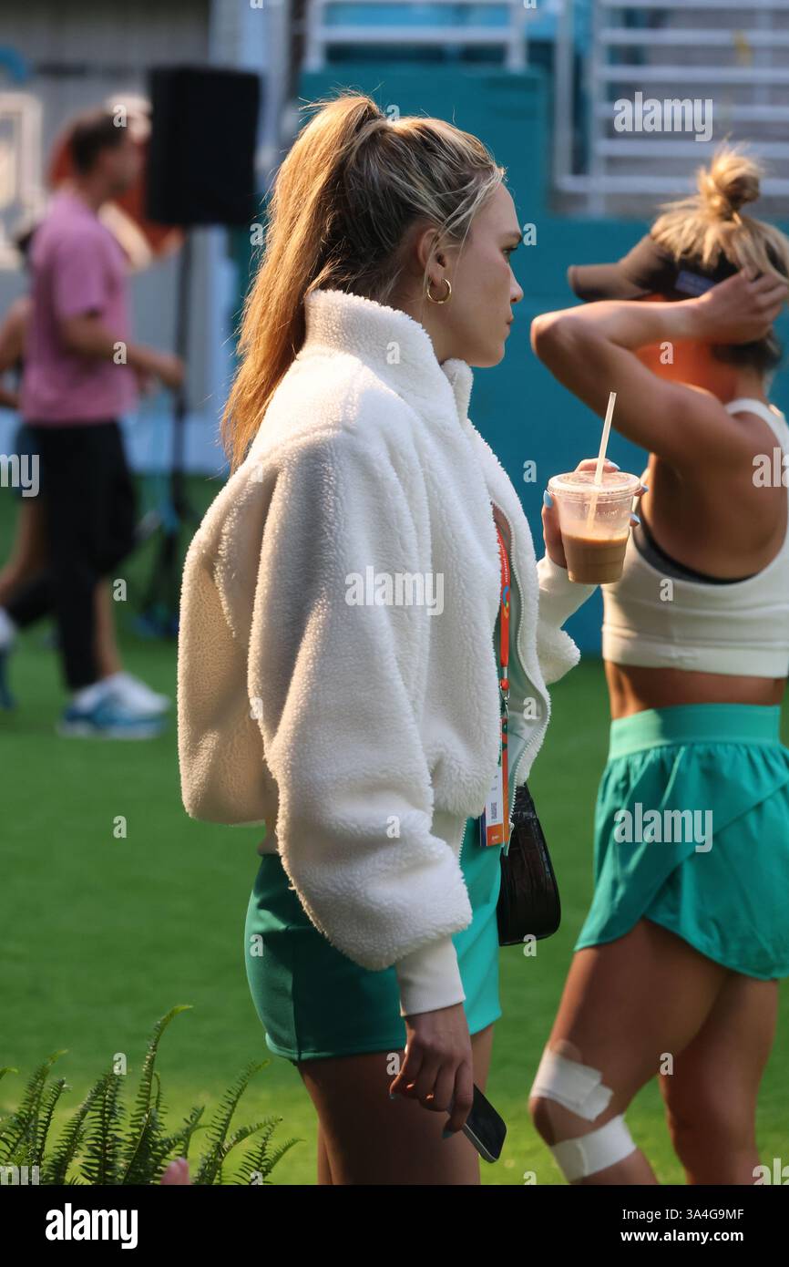 MIAMI GARDENS, FLORIDA - MARCH 18: Dominique Schaefer on Day 1 of the ...