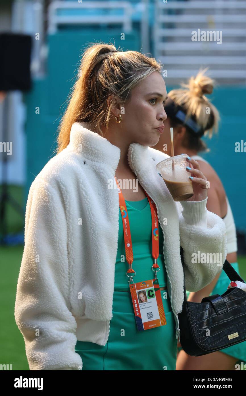 MIAMI GARDENS, FLORIDA - MARCH 18: Dominique Schaefer on Day 1 of the ...