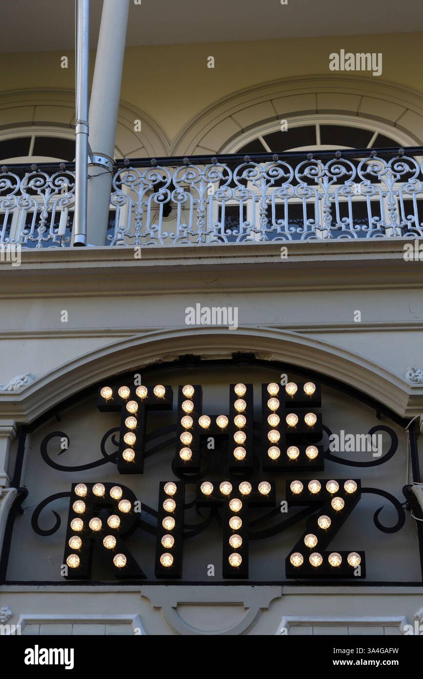 FUNCHAL, MADEIRA - FEBRUARY 10, 2025: Sign for the Ritz hotel in ...