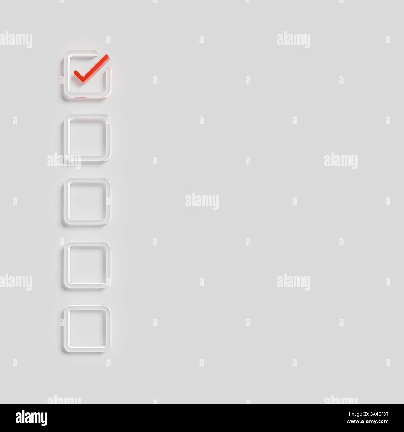 minimalistic checklist features one completed task marked with a red ...