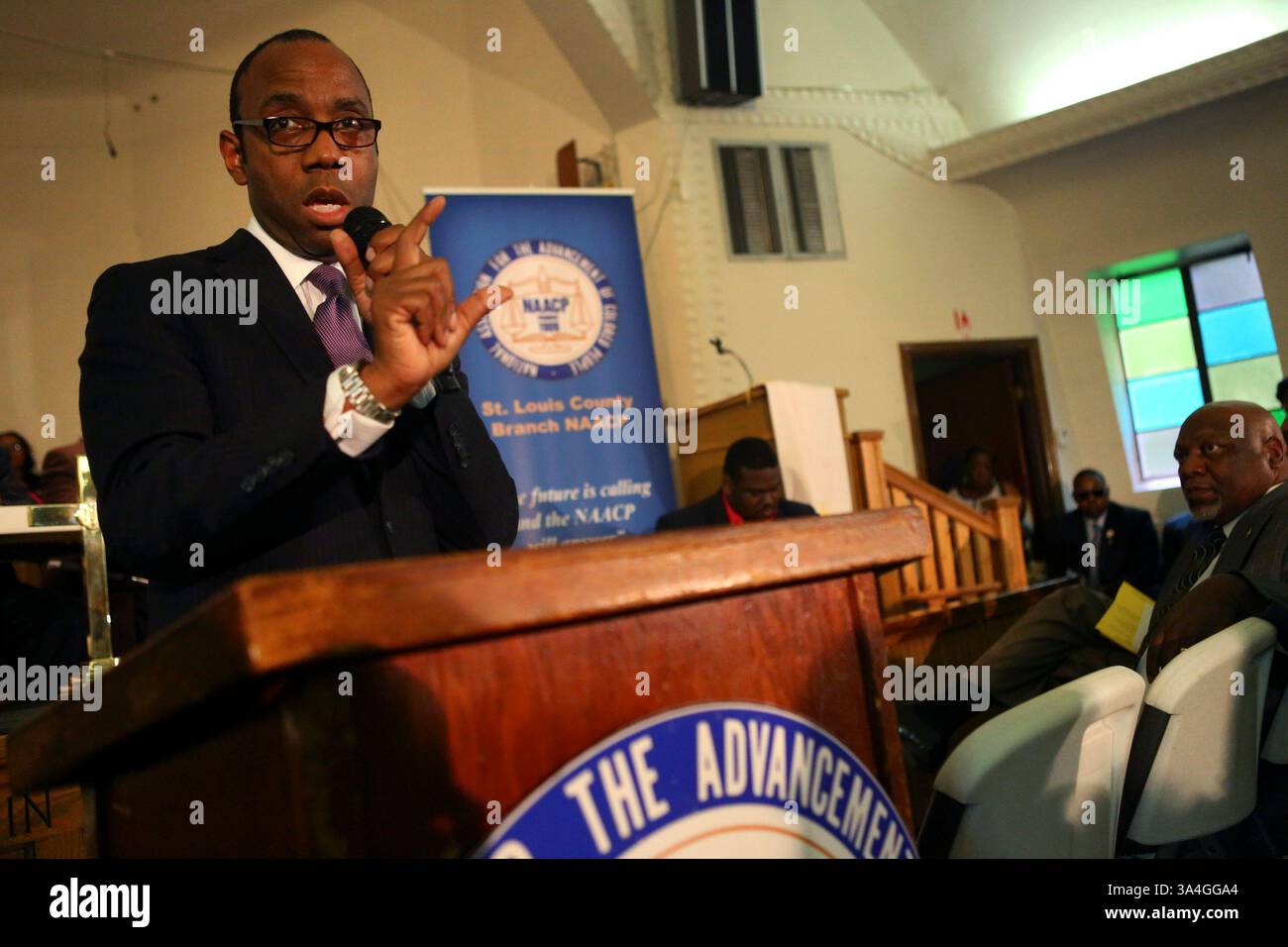 Aug 11, 2014 - Ferguson, Missouri, U.S. - CORNELL BROOKS, president and ...