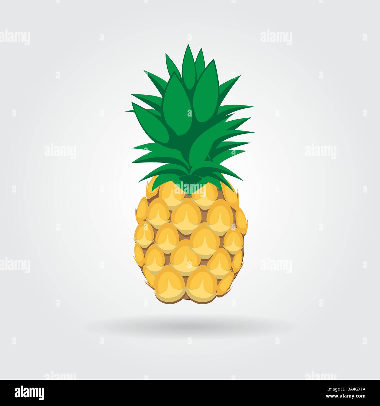 pineapple fruit contour abstract seamless pattern on grey background ...