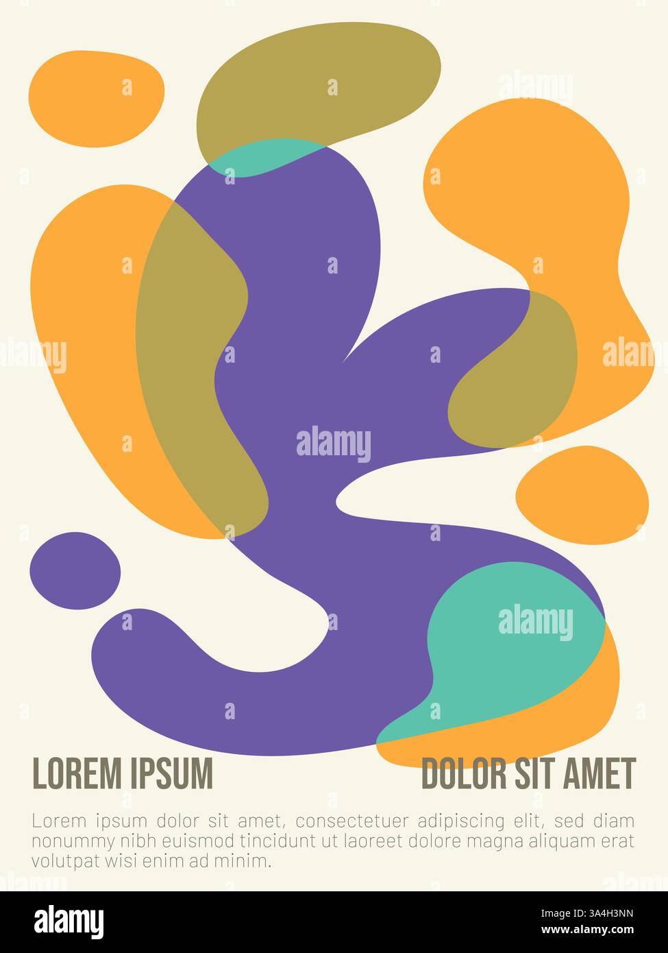 Radiant Balance concept. abstract bauhaus style summer poster template ...