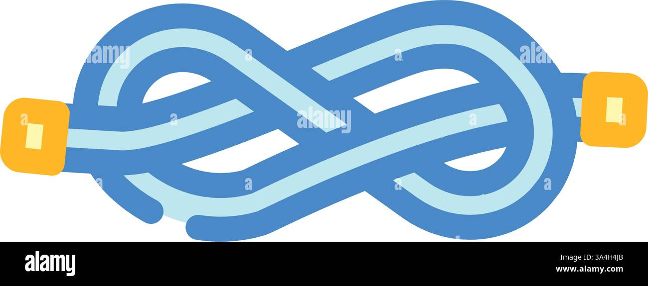 figure eight nautical knot color icon vector illustration Stock Vector ...