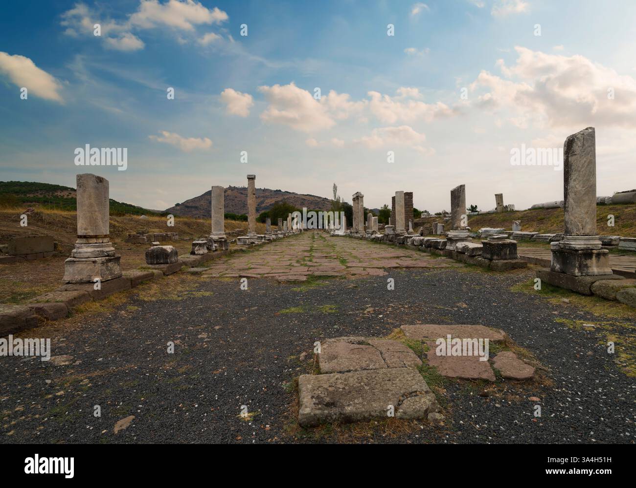 Entrance road to Bergama Asklepion Archaeological site ( Asklepieion ...
