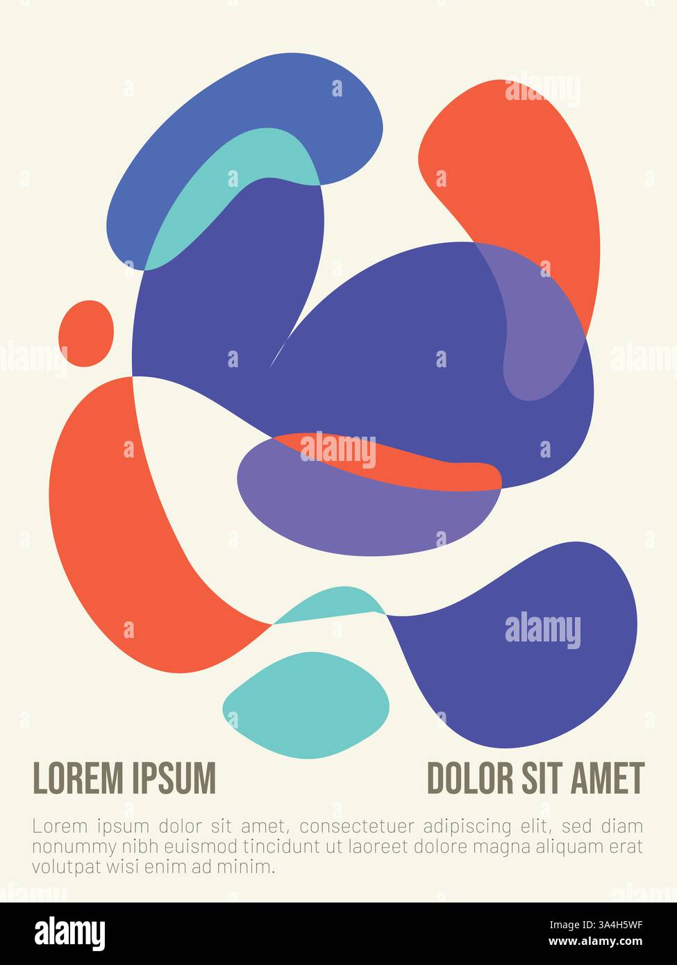 Heatwave Currents concept. abstract bauhaus style summer poster ...