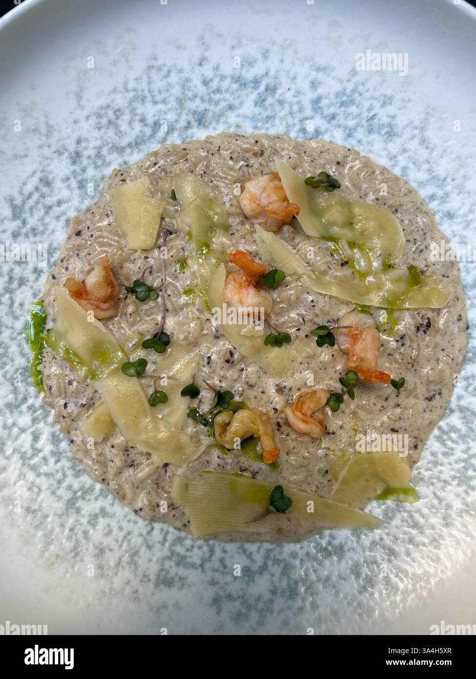 Presentation delicious dinner risotto pasta hi-res stock photography ...