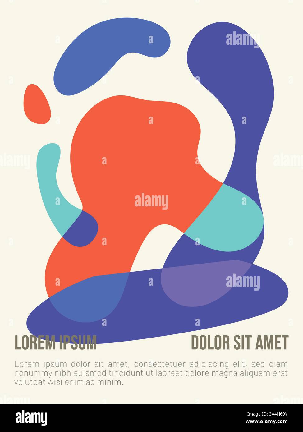 Solar Rhythm concept. abstract bauhaus style summer poster template ...