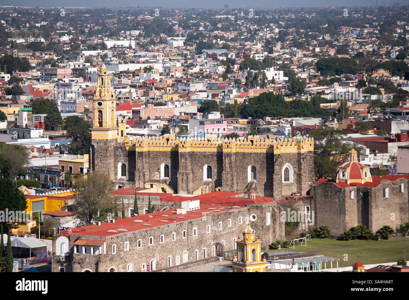 Cholula, Mexico; January 1, 2025: Views of the religious architecture ...