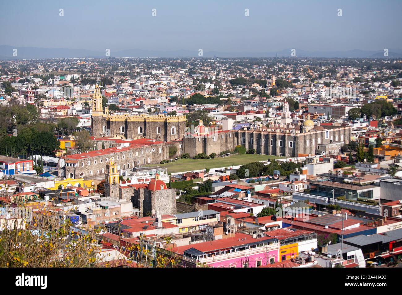 Cholula, Mexico; January 1, 2025: Views of the religious architecture ...