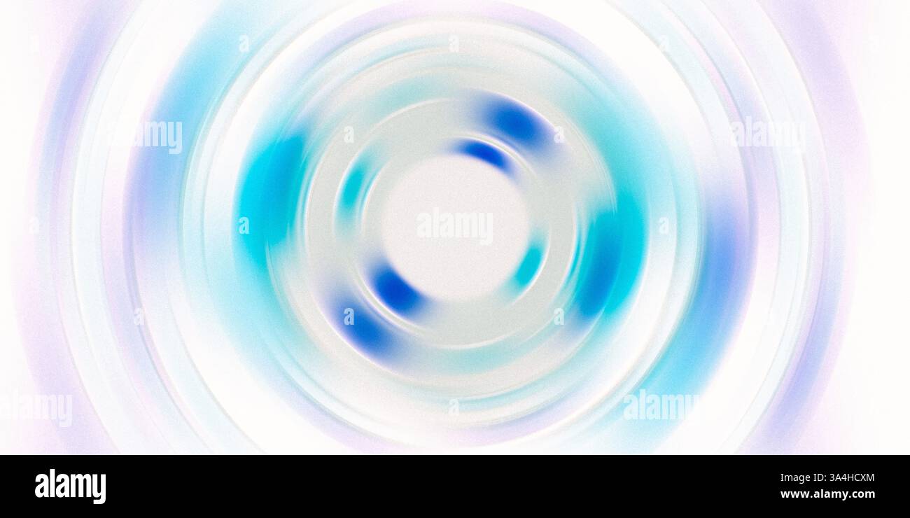 Spin blur effect in blue and turquoise colors with grainy texture on ...