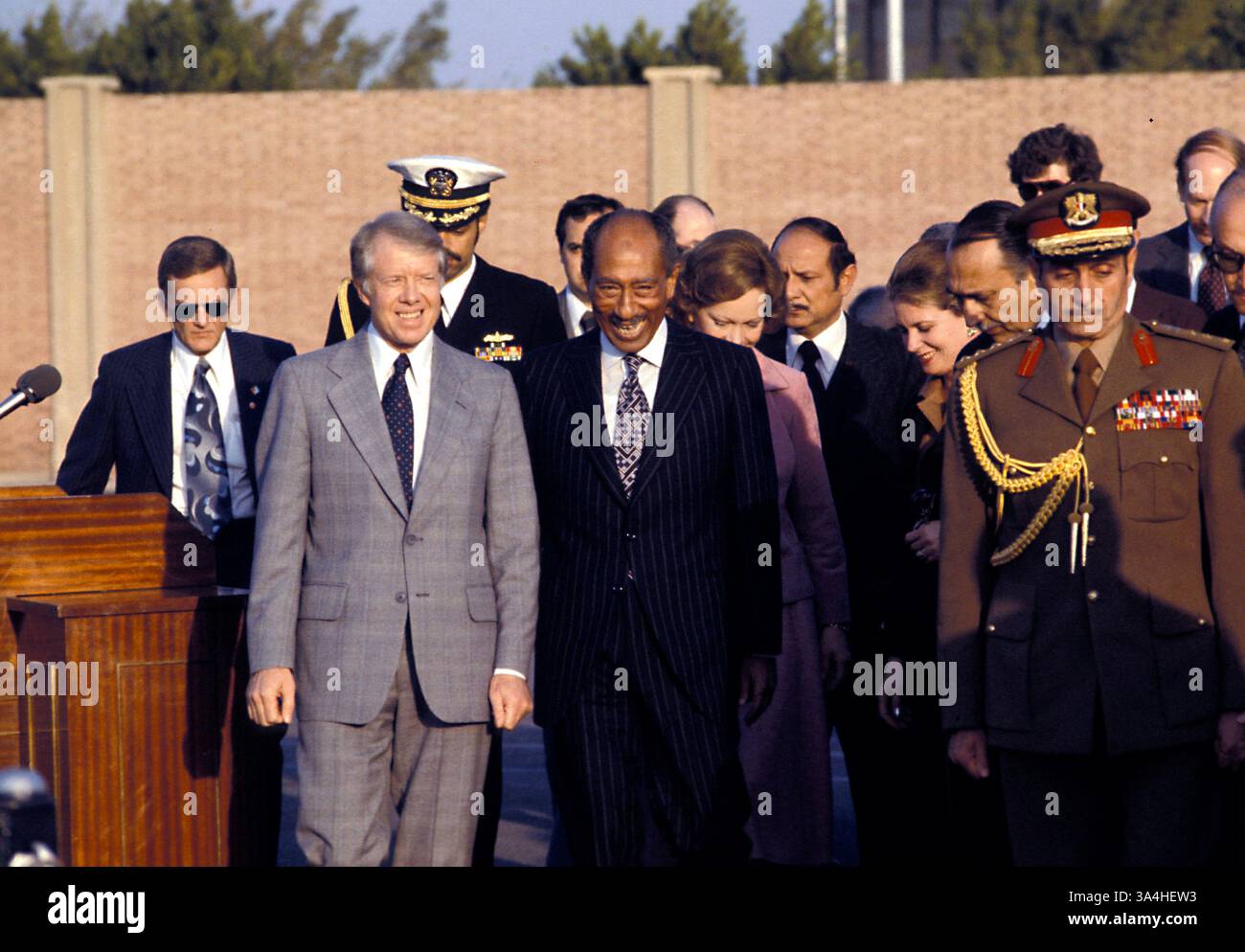 Mar 13, 1979; Cairo, EGYPT; U.S. President JIMMY CARTER and Egyptian ...