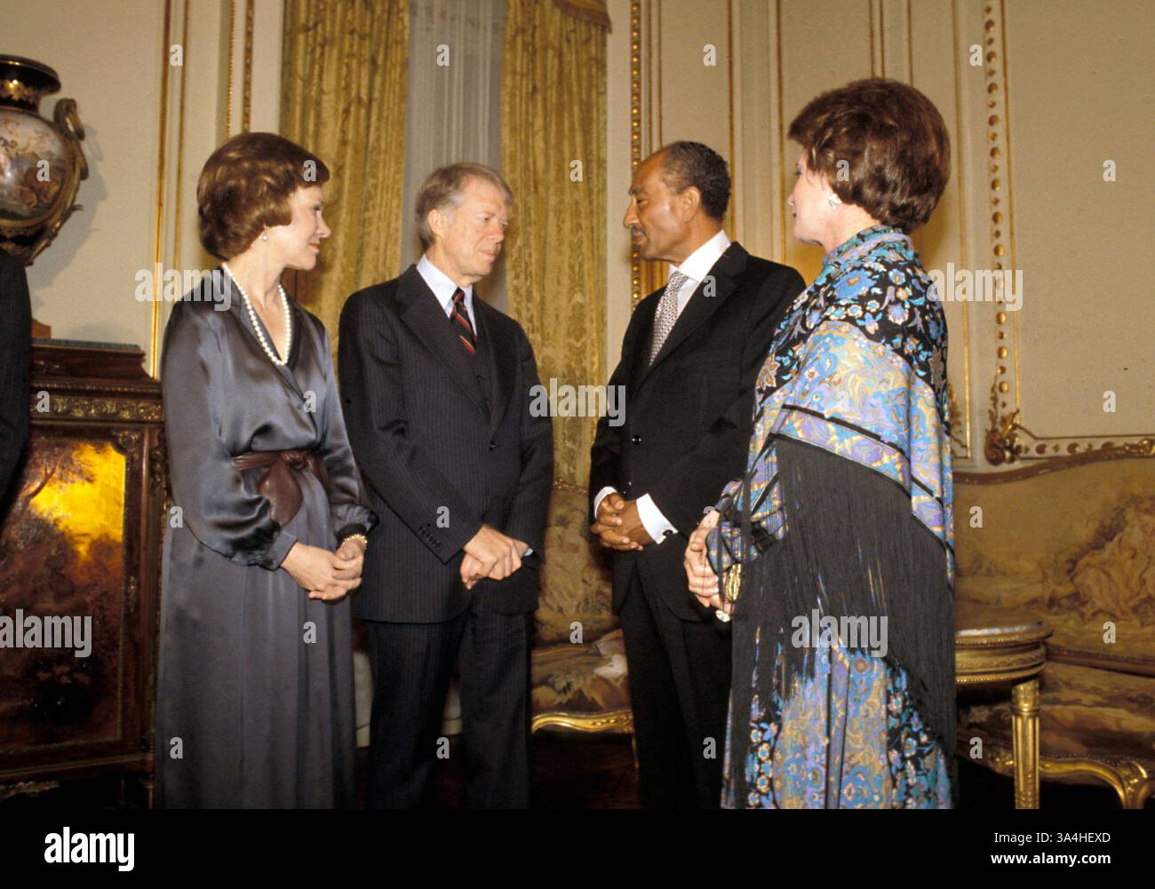 Mar 16, 1979; Cairo, EGYPT; (L-R) US President JIMMY CARTER, ROSALYNN ...