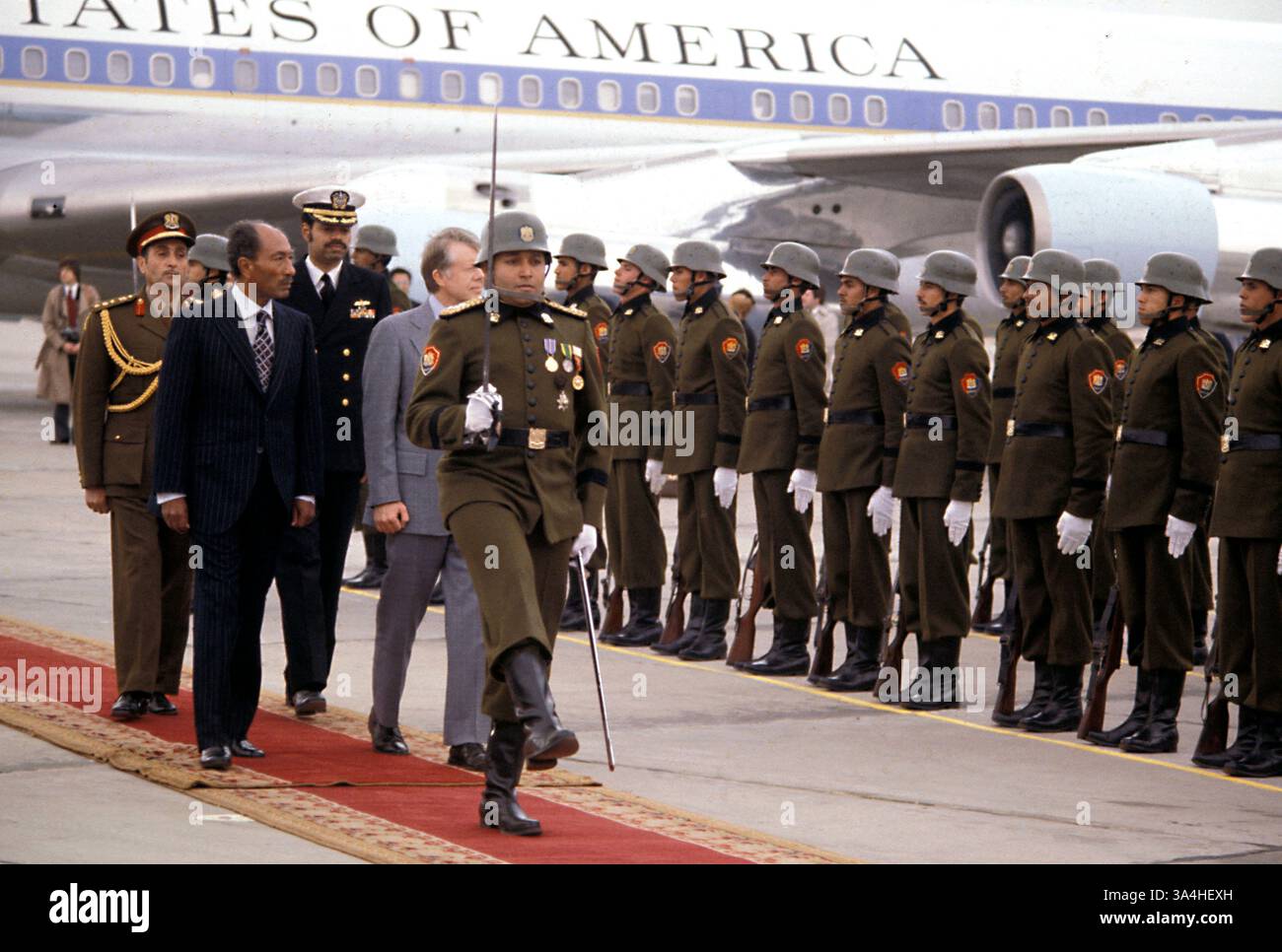 Mar 13, 1979; Cairo, EGYPT; U.S. President JIMMY CARTER and Egyptian ...