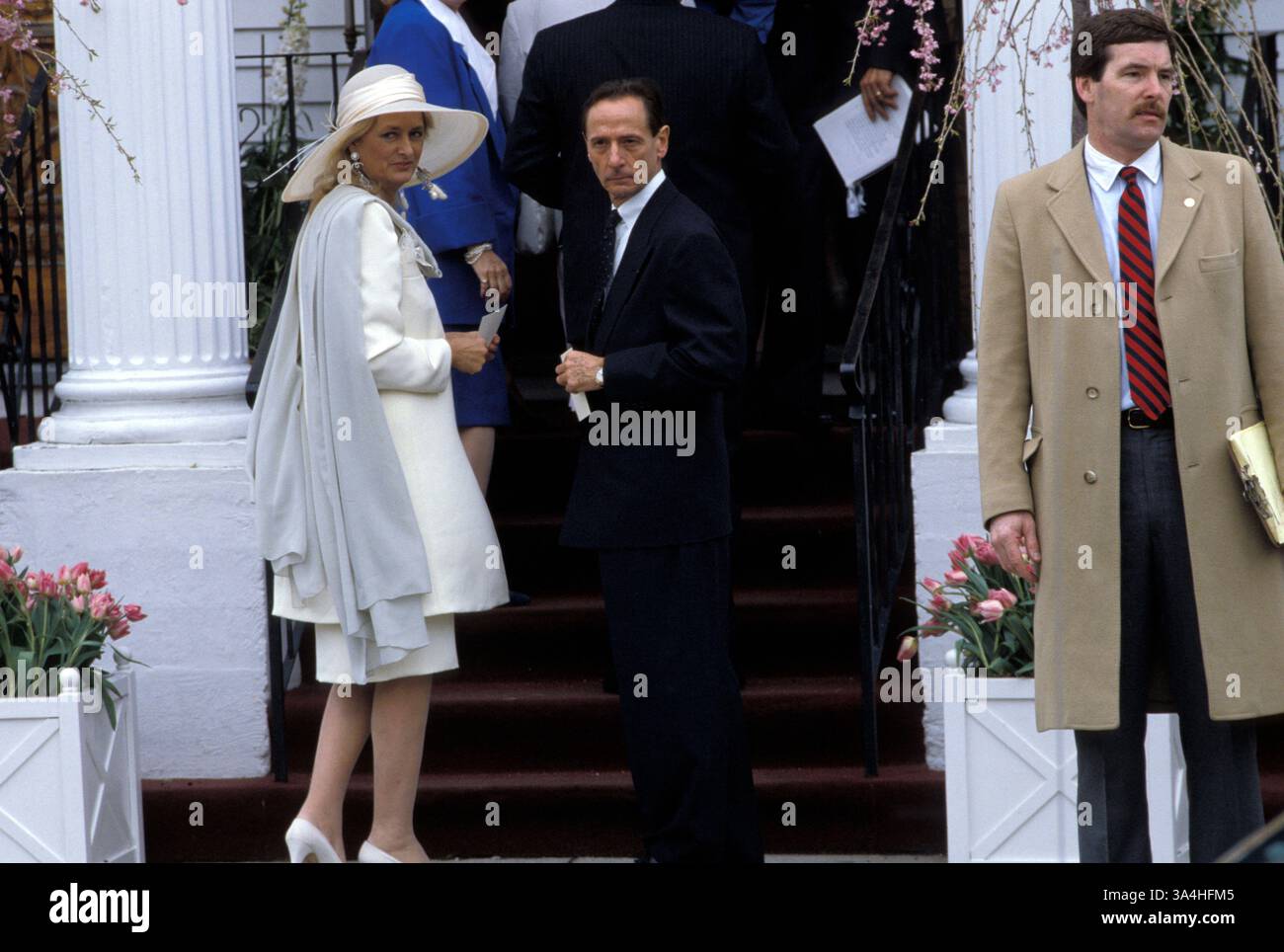 Apr 26, 1986; Hyannis Port, MA, USA; Guests arrive at St. Francis ...