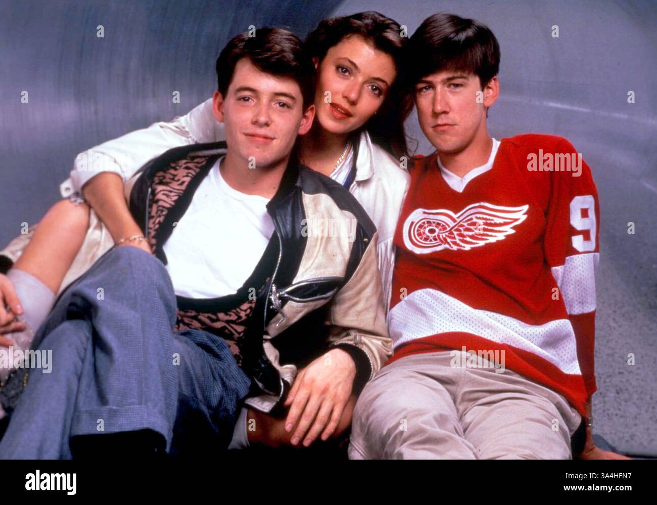 1986 - Actor MATTHEW BRODERICK with fellow cast members of the movie ...